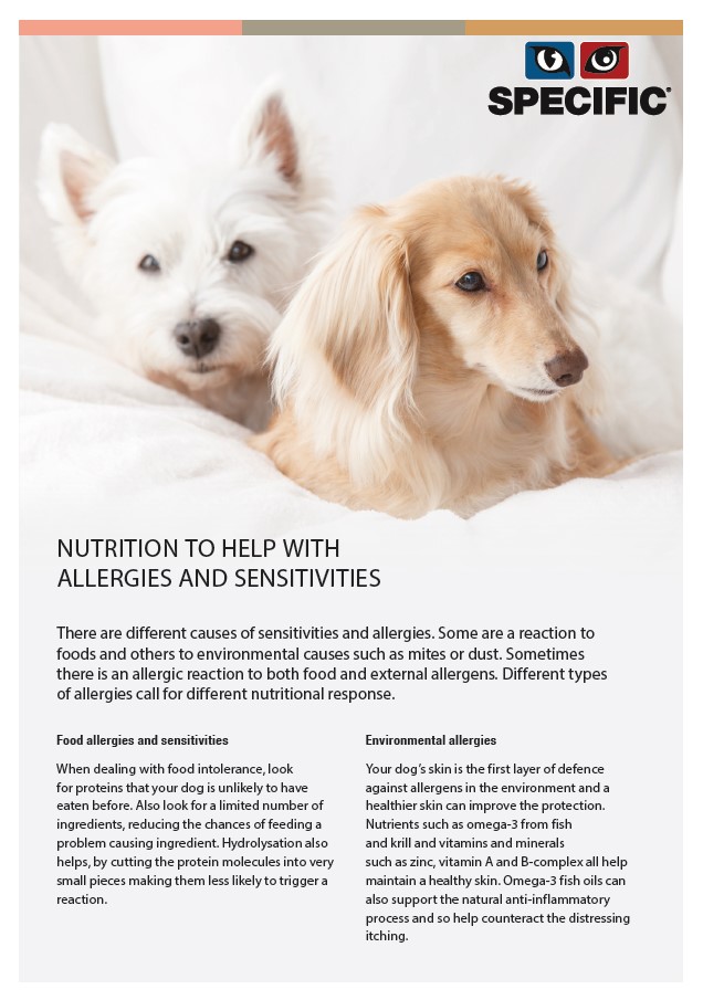 Derma and Allergy Diet from SPECIFIC Nutrition | Dechra