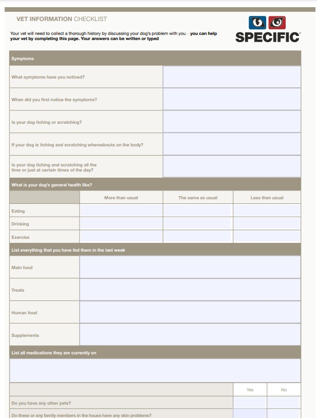 Derma and Allergy Diet from SPECIFIC Nutrition | Dechra